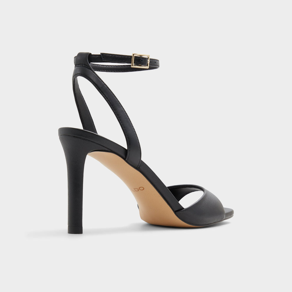 Sake – Women Black Strappy heeled sandal - ALDO