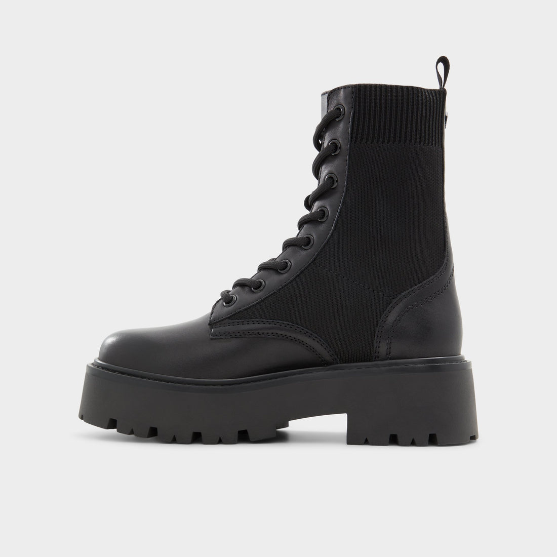 Talaleryknit – Women Black Combat ankle boot - ALDO