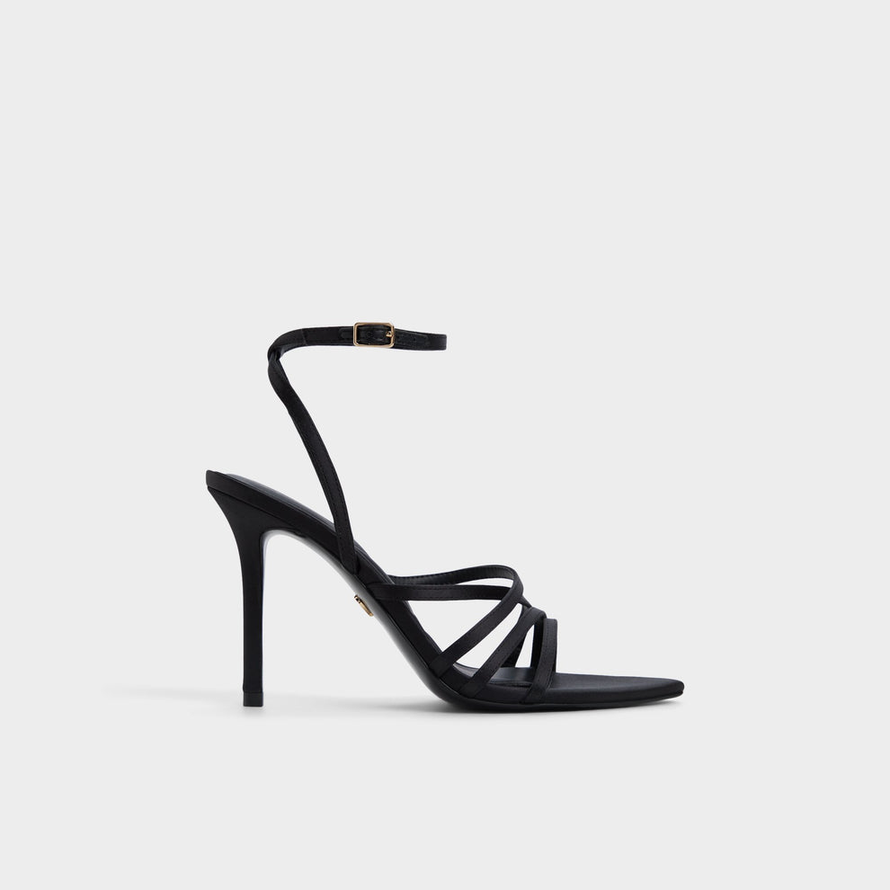 Solania Black Women's Strappy sandals – ALDO