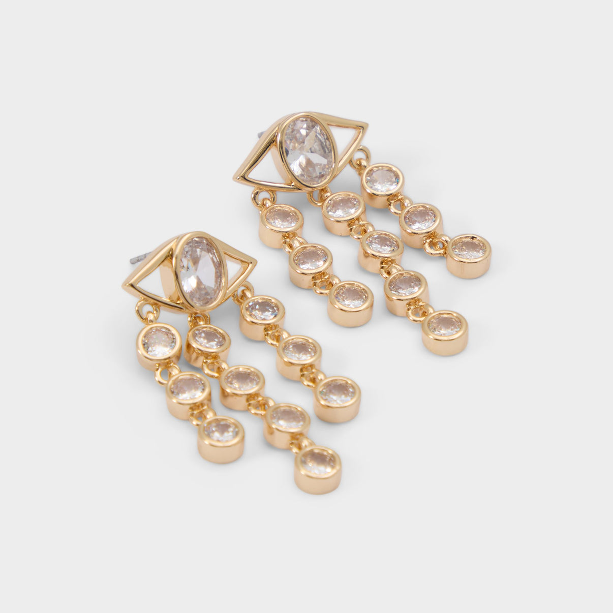 Eyesofgold – Women Gold/clear multi Chandelier earrings - Aldo – ALDO
