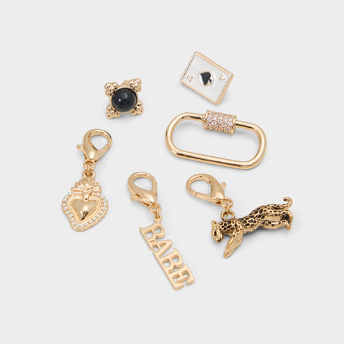 Wildcard – Women Black/Gold Multi Shoe charms - Aldo – ALDO