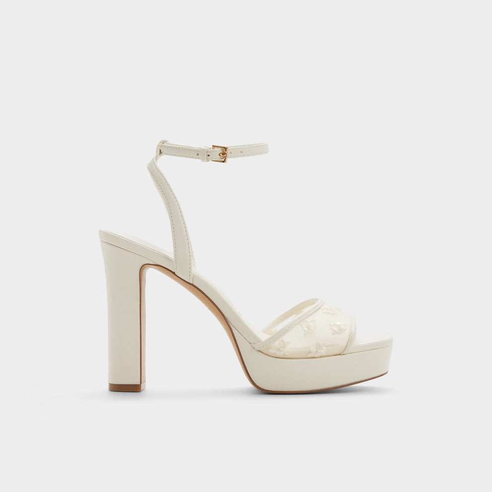 Chicglimmer – Women Open white Strappy heeled sandal - ALDO