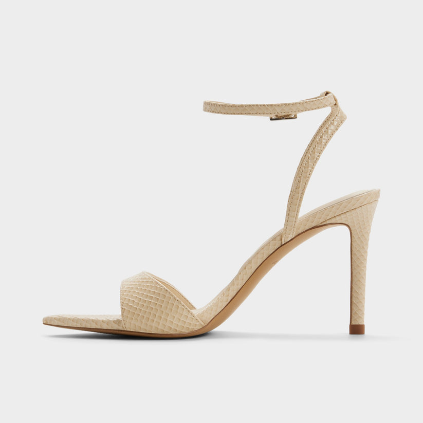 Leandra – Women Cream Strappy heeled sandal - ALDO