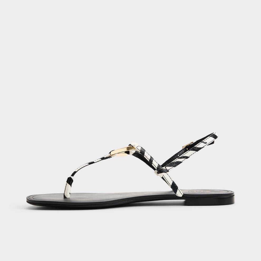 Alannah – Women Black/white T-strap sandal - ALDO