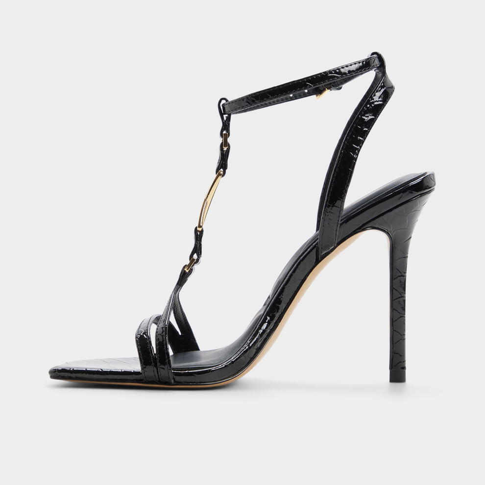 Morly – Women Black T-strap heeled sandal - ALDO